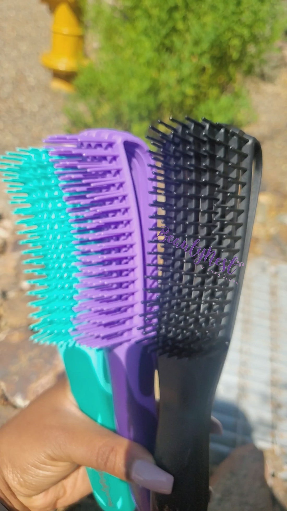 No Pain Detangling Brushes in Various Colors